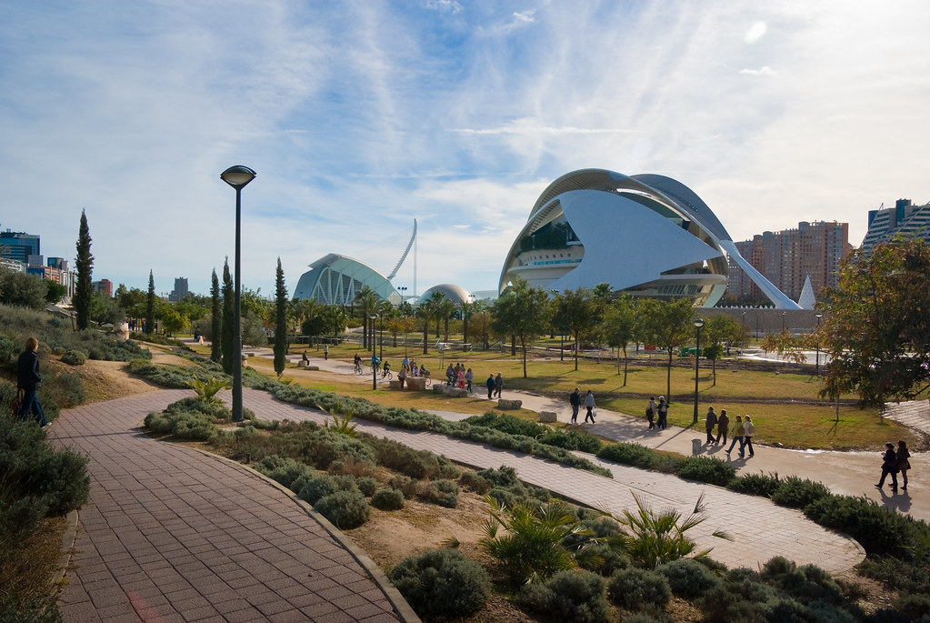 El jardín del Turia en Valencia, España: un oasis verde en medio de la ...